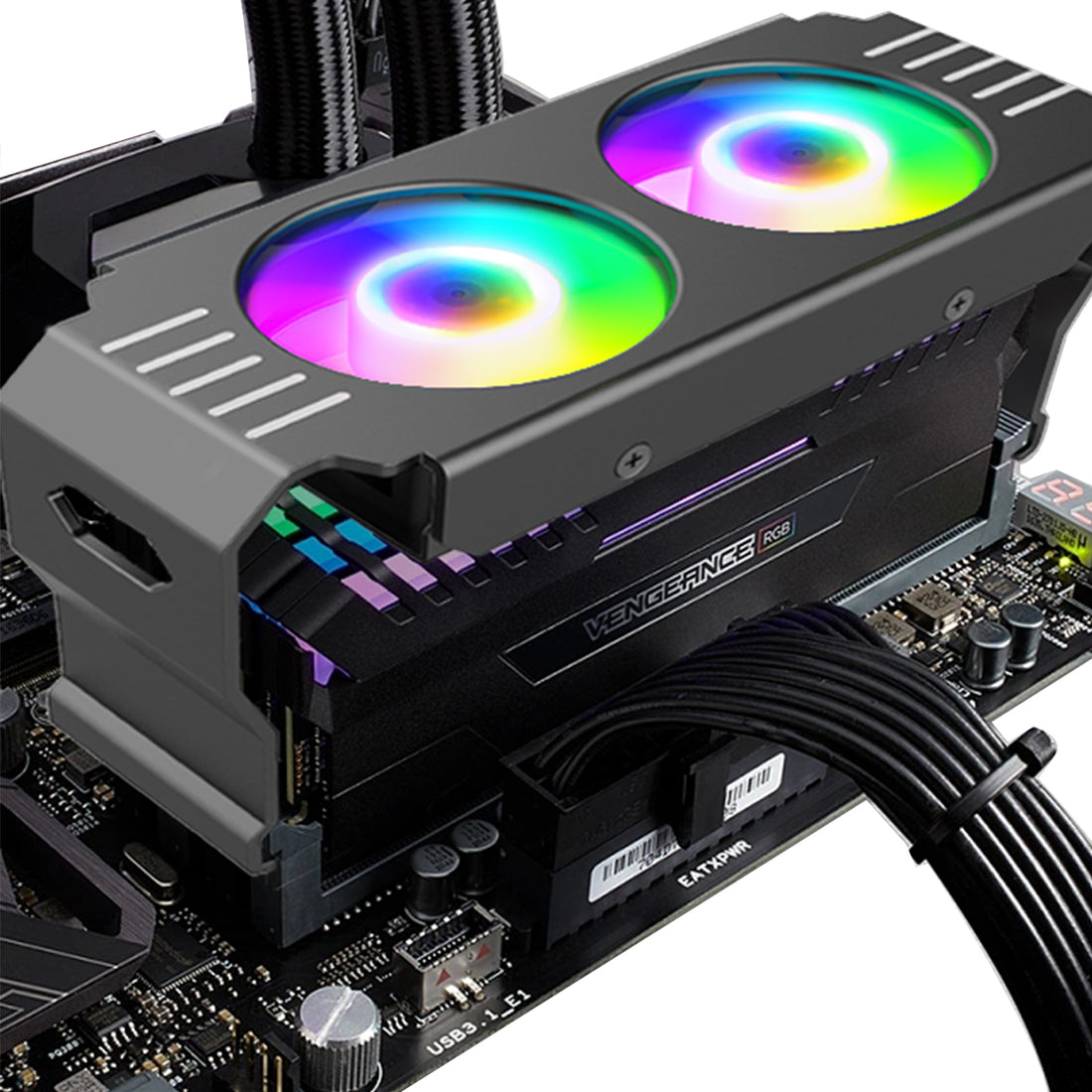 JAZZCOOLING Computer Memory Ram Radiator Aluminum Heatsink ram Cooler